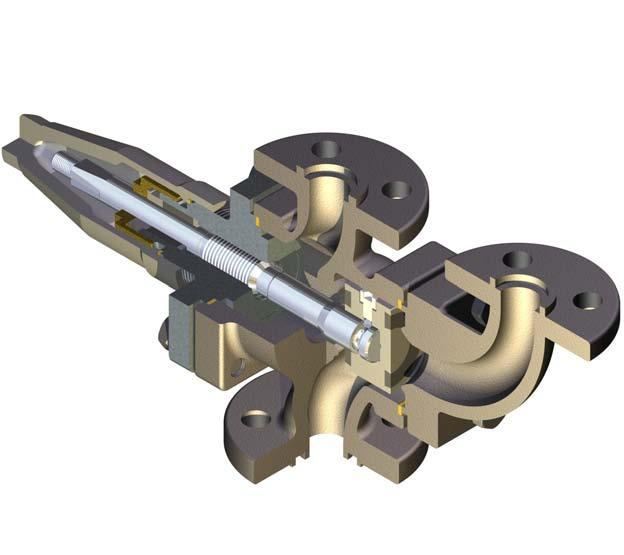 3-Wege-Wechselventil mit Kappe T25V DN25 PN40 kvs.:14,6m3/h 1.6220 Nr ...