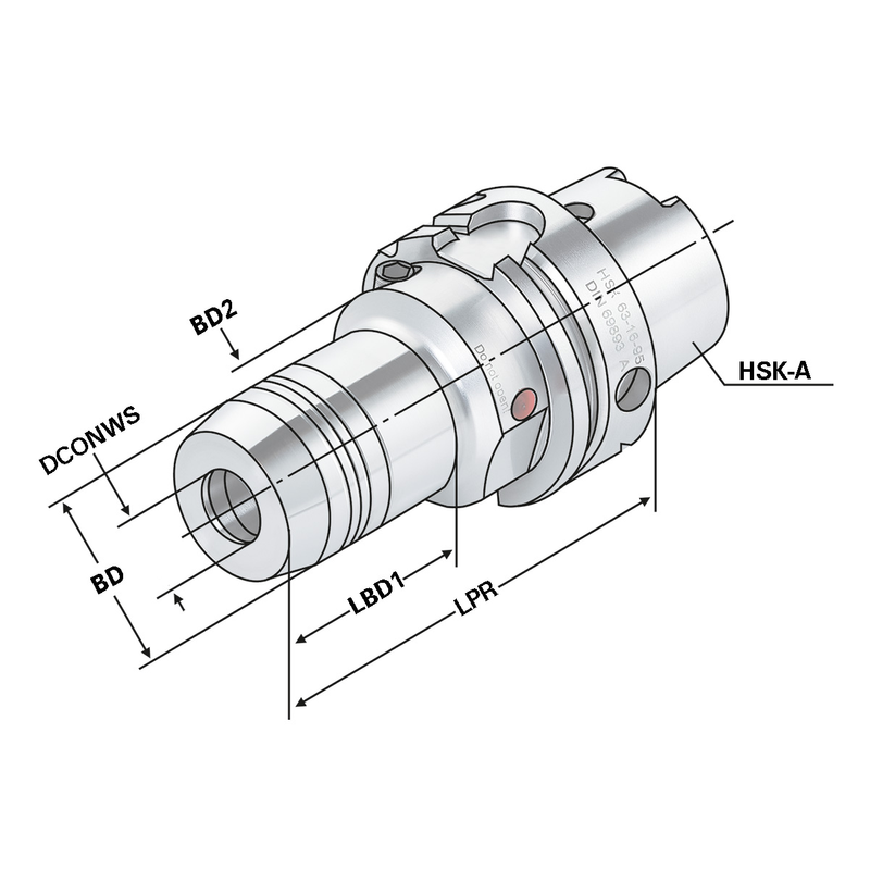 Hydro-Dehnspannfutter HSK 63-06-150 DIN 69893-A | Dieter Schätzle GmbH ...
