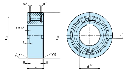 FK 15 Filzring, 82x65x7/5 mm F2, DIN 5419, konisch | Apeltrath & Rundt ...