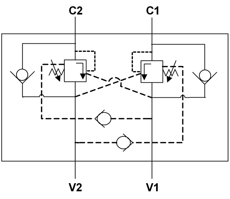 Lasthalteventil LHV-DO-IG 3/8" 40l/min | eShop by Schmitter Hydraulik GmbH