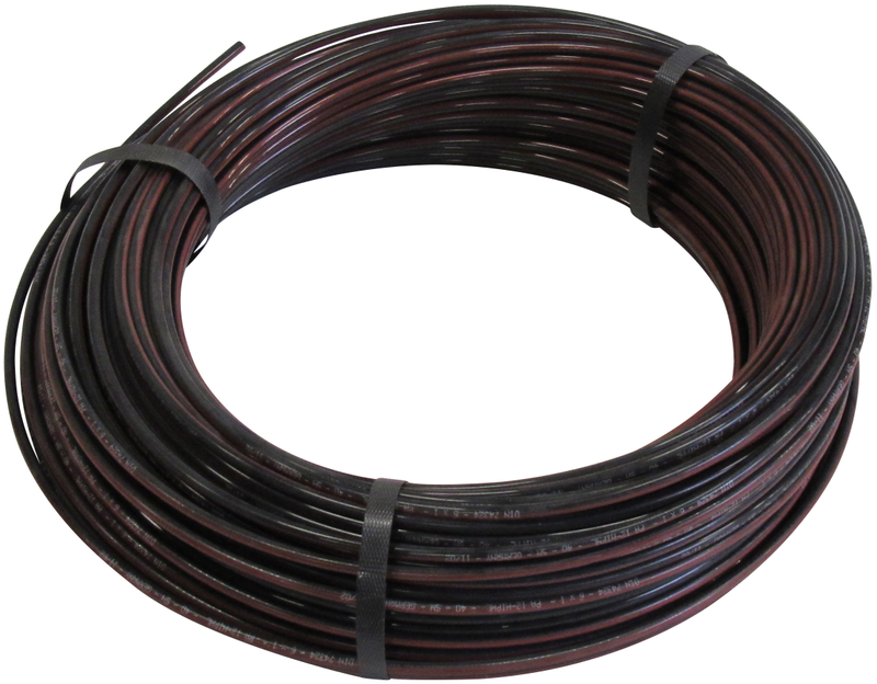 PA-Rohr 6X1 schwarz-rot | eShop by Schmitter Hydraulik GmbH